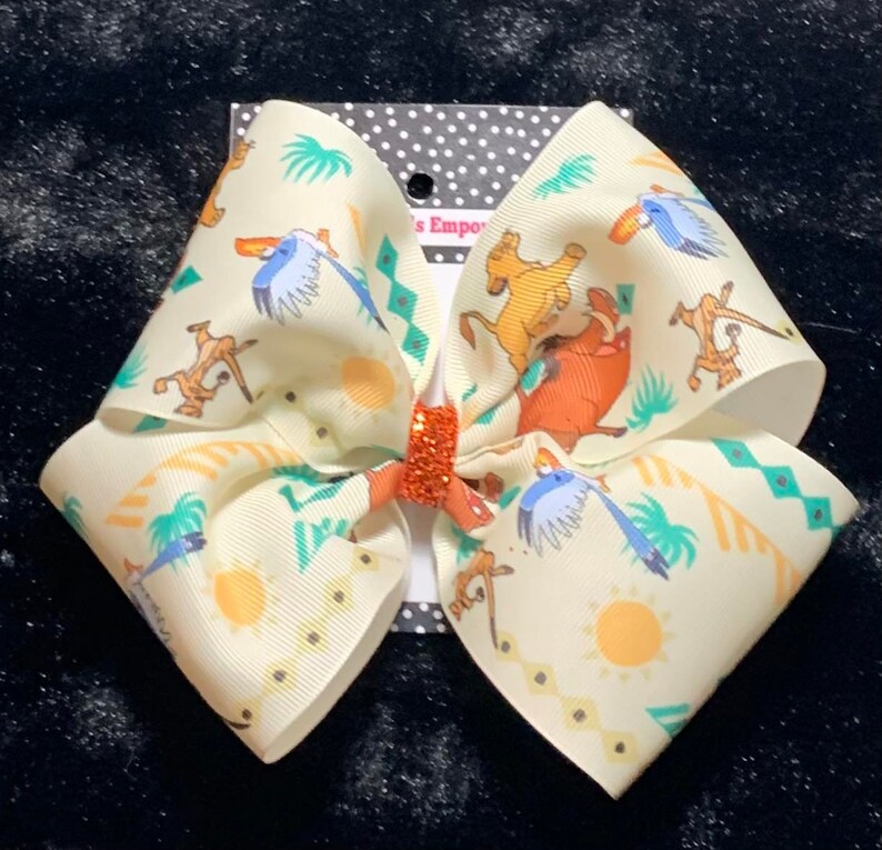 READY TO SHIP Lion Hairbow, Zoo Birthday Bow, Lion Hairbow, Animal ...