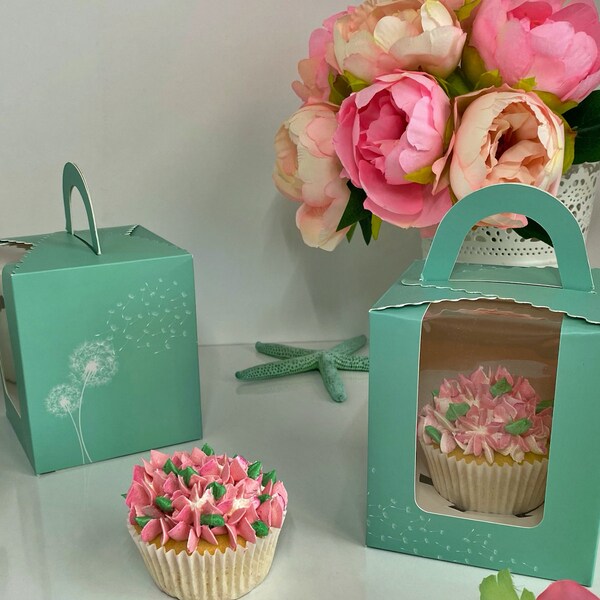 Single Cupcake Box - Etsy