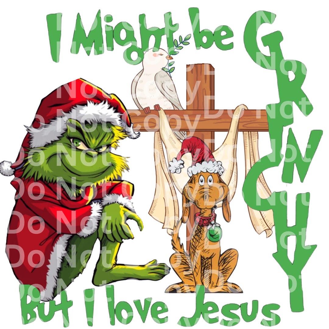 Grinch Loves Jesus - Etsy