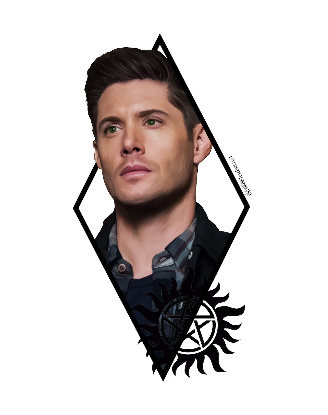 Dean Winchester - STICKER & PRINT - Etsy