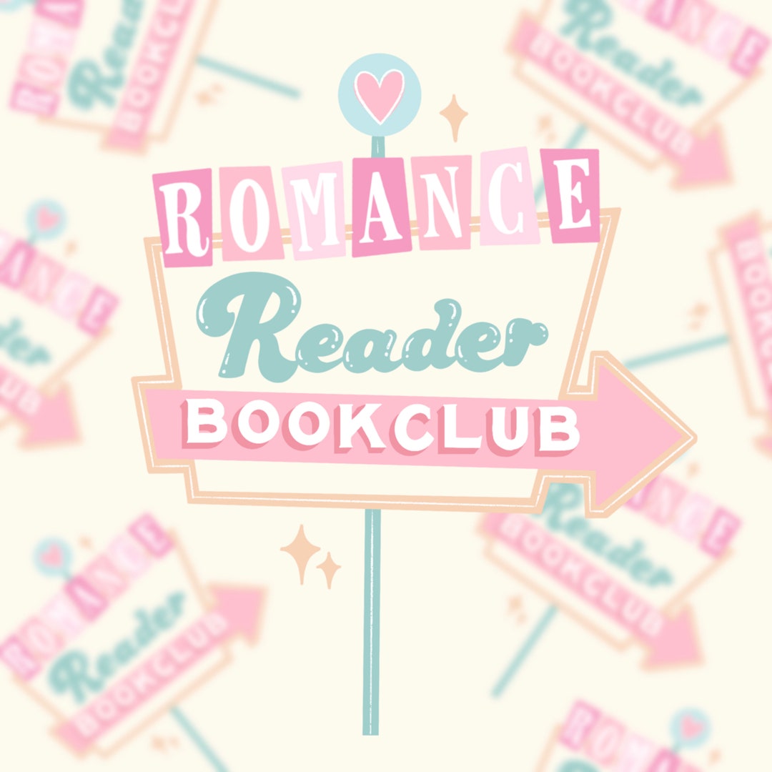 Romance Reader Bookclub Sticker Vintage Retro Sign Romance Reader Book ...