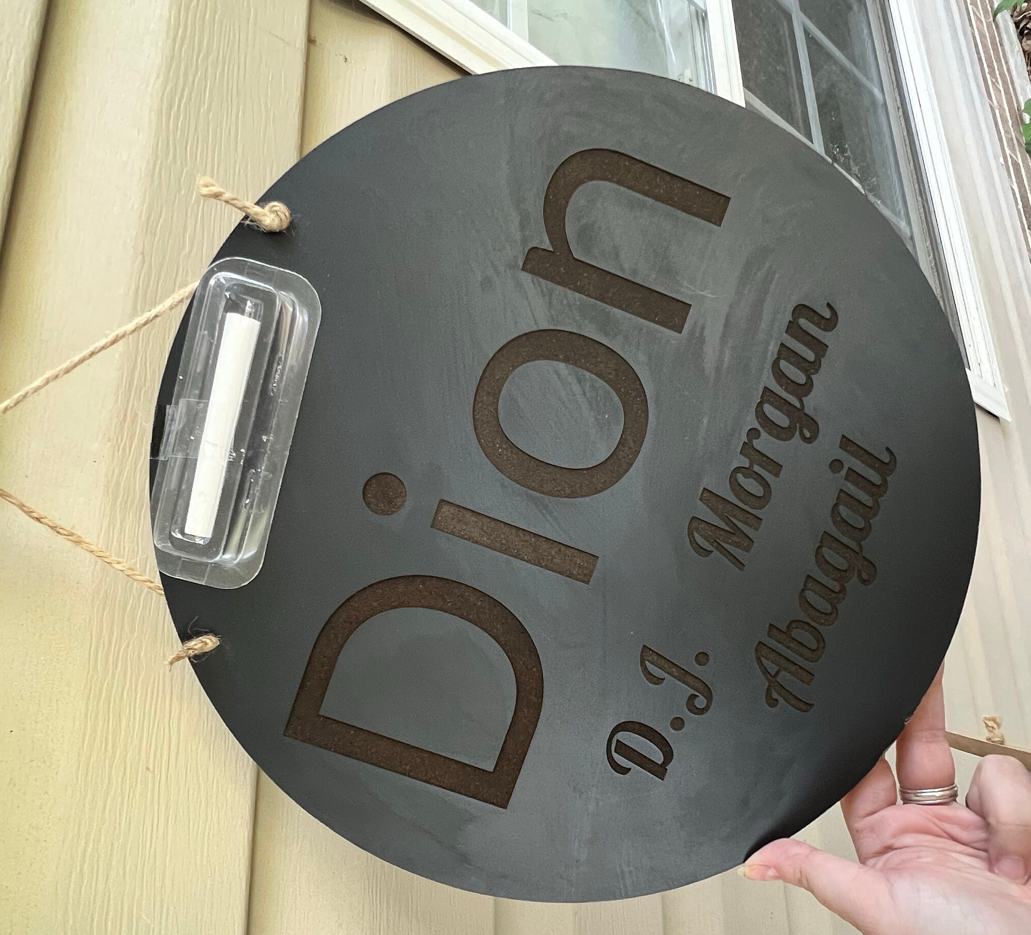 Wooden Engraved Door Sign Chalkboard - Etsy