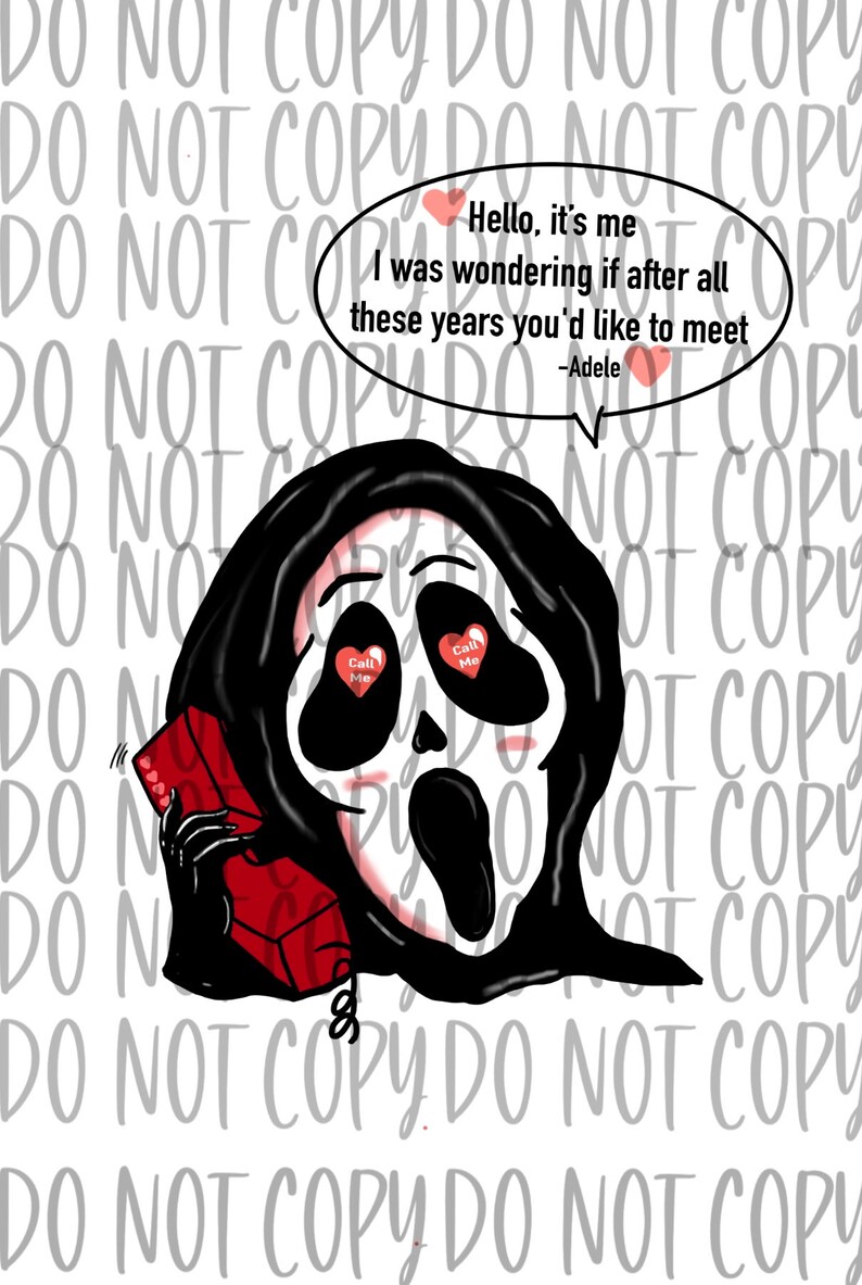 SCREAM Valentines Day Cute Sublimation File - Etsy UK