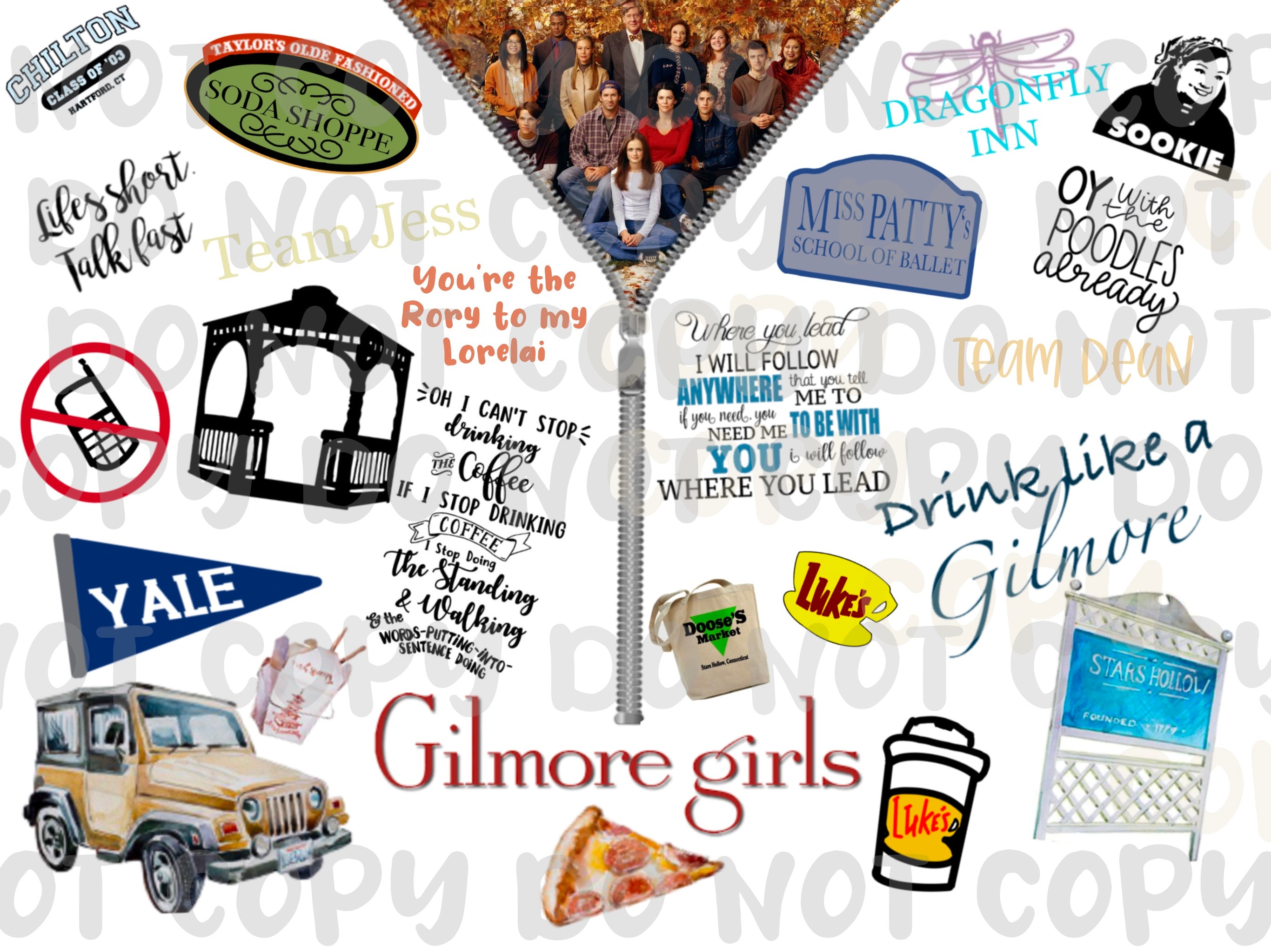 Gilmore Girls Sublimation File Etsy