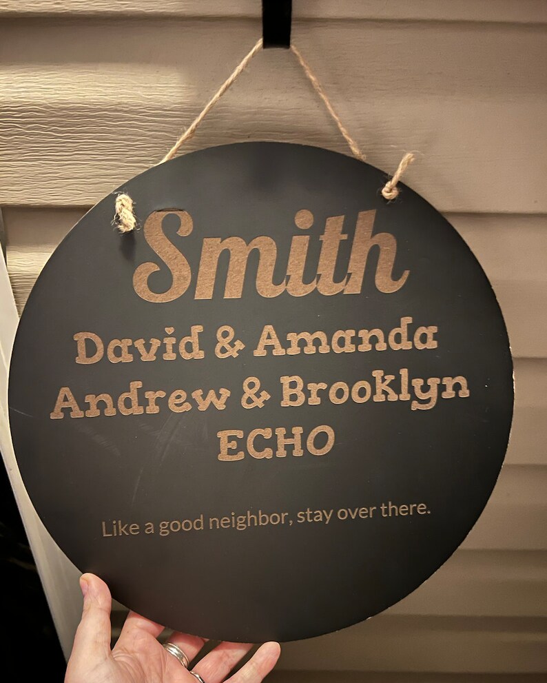 Wooden Engraved Door Sign Chalkboard - Etsy