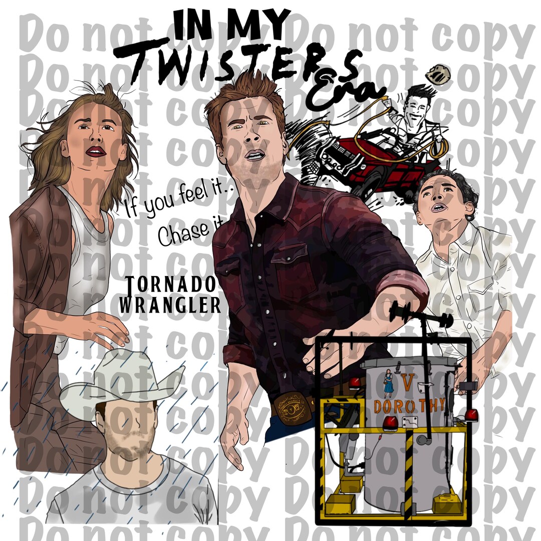 In My Twister Era Inspired by Twisters Detailed Hand Drawn Png and Jpeg ...