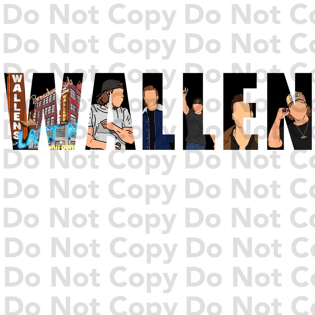 Musician Name With Drawings- Multipack (wallen, MGK, and Jelly) PNG ...