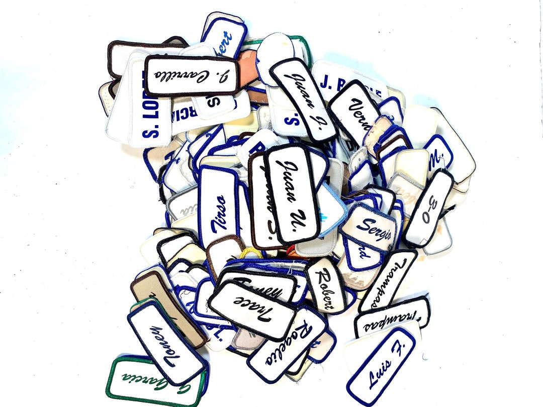 340 Vintage Name Tags - Etsy