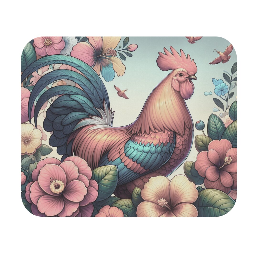 My Favorite Pet is A Rooster Mouse Pad rectangle - Etsy