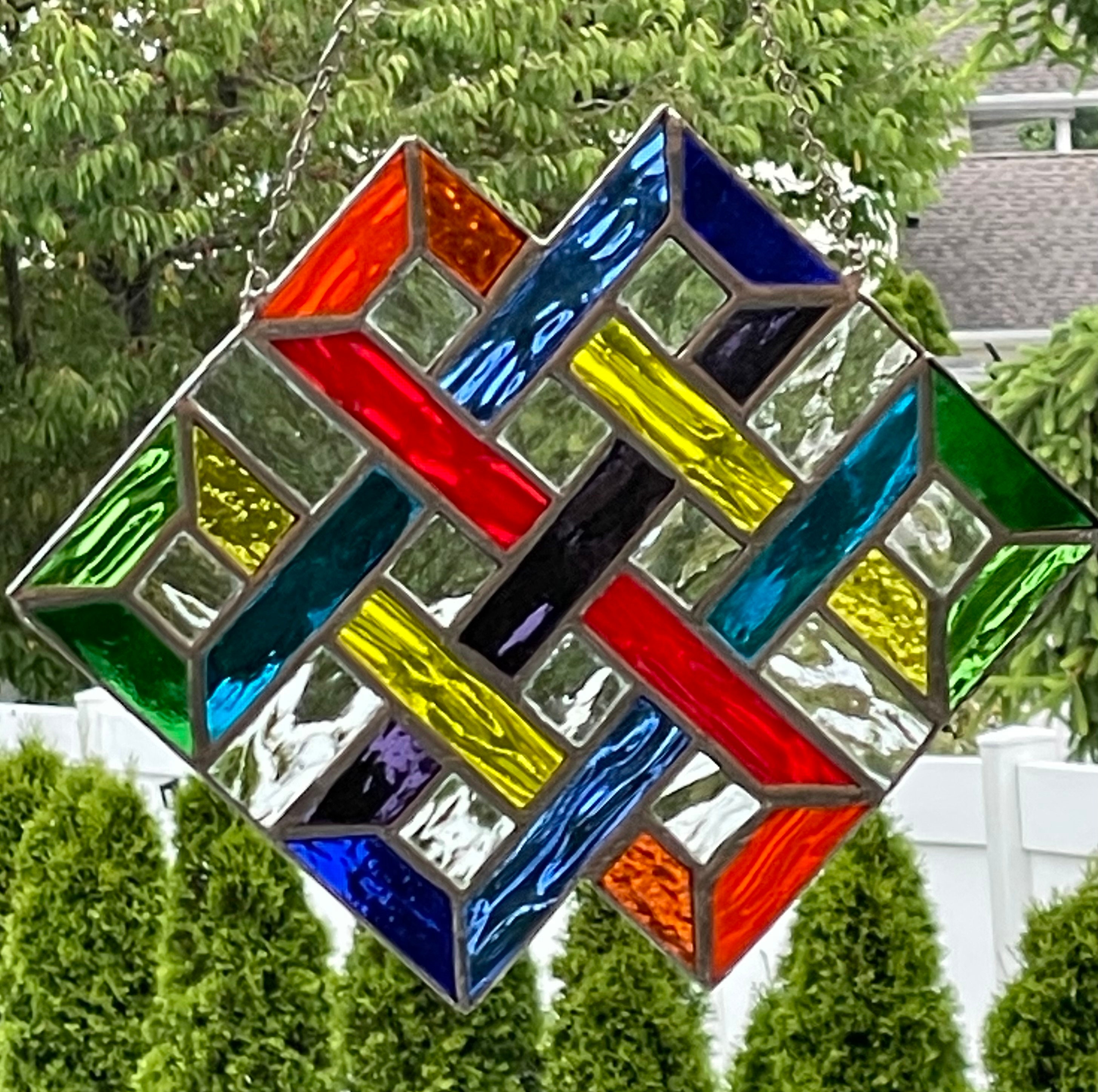 Rainbow Celtic Eternity Knot - Etsy