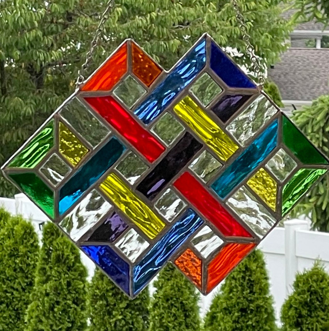 Rainbow Celtic Eternity Knot - Etsy