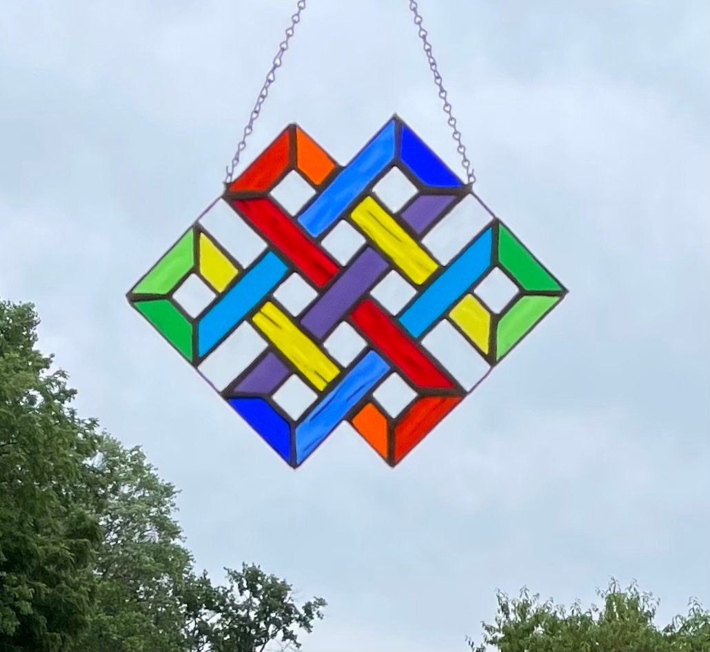 Rainbow Celtic Eternity Knot - Etsy