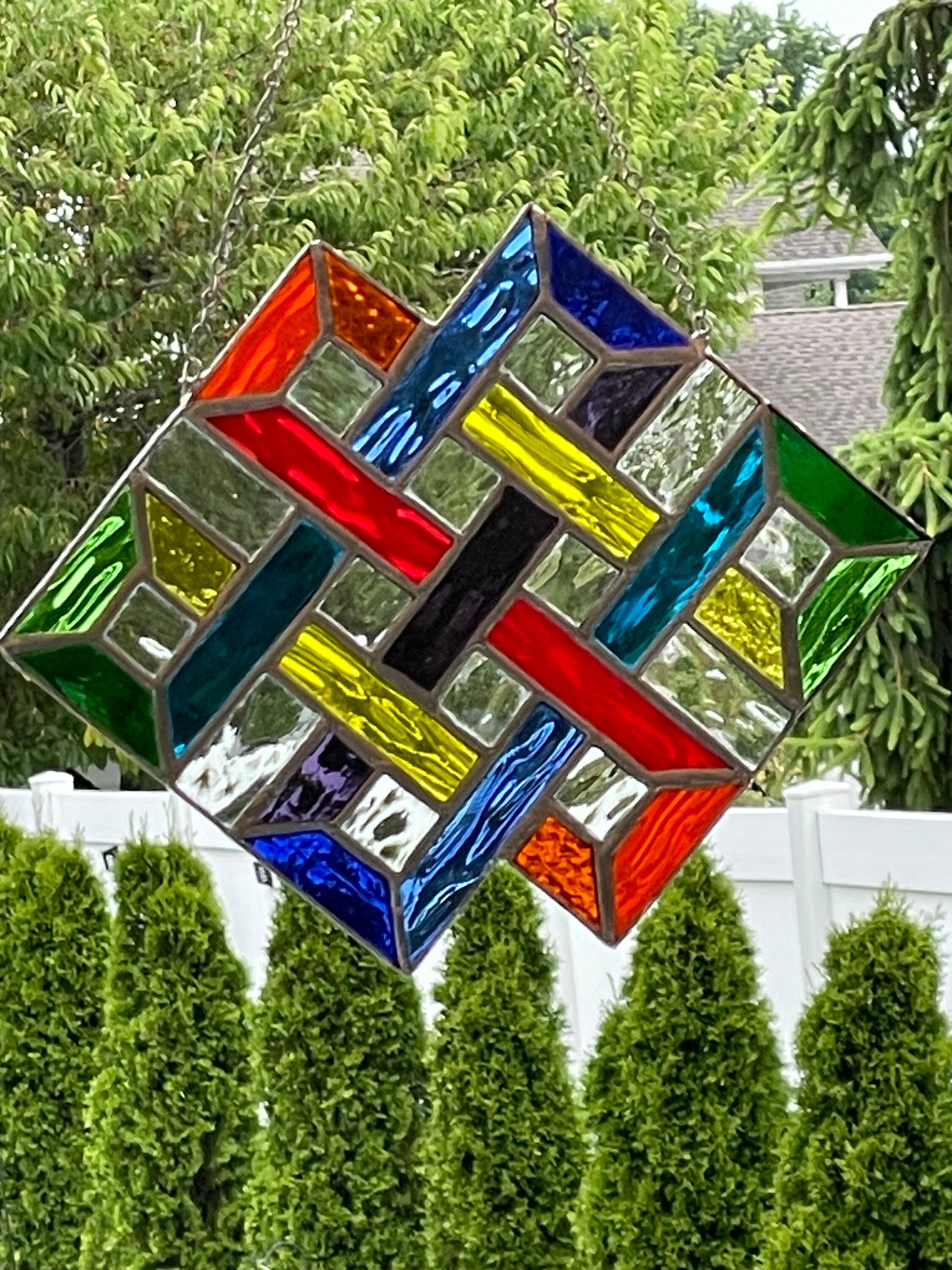 Rainbow Celtic Eternity Knot - Etsy