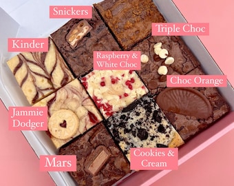 Dipping Box Brownies/blondies/cookies Postal Edible Letterbox - Etsy UK
