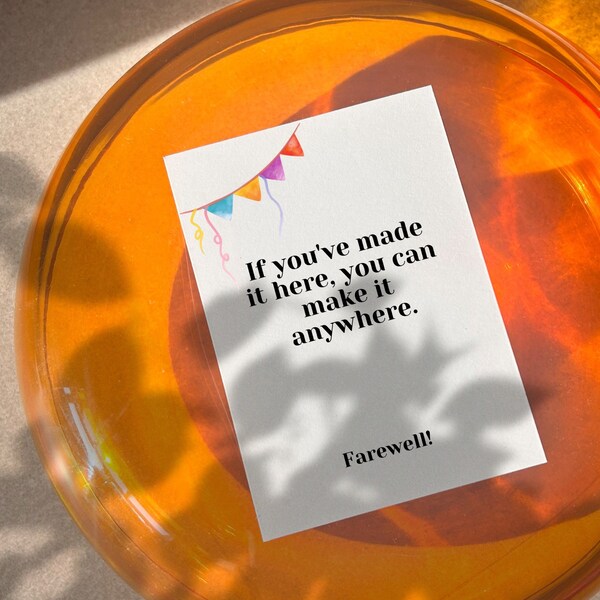 Funny Farewell Card - Etsy