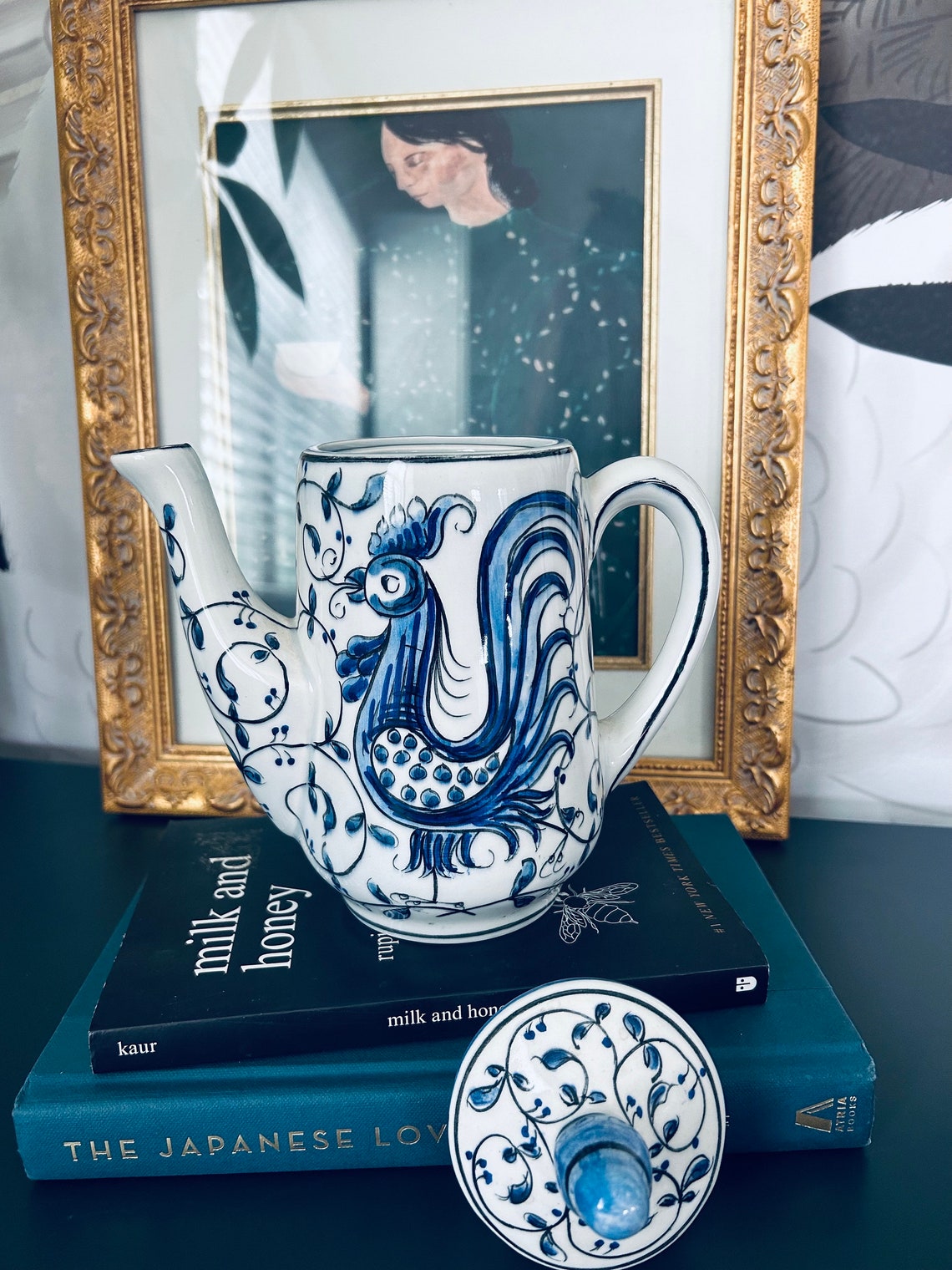 Vintage Anfora Agueda Collectible Hand Painted Teapot Midcentury ...