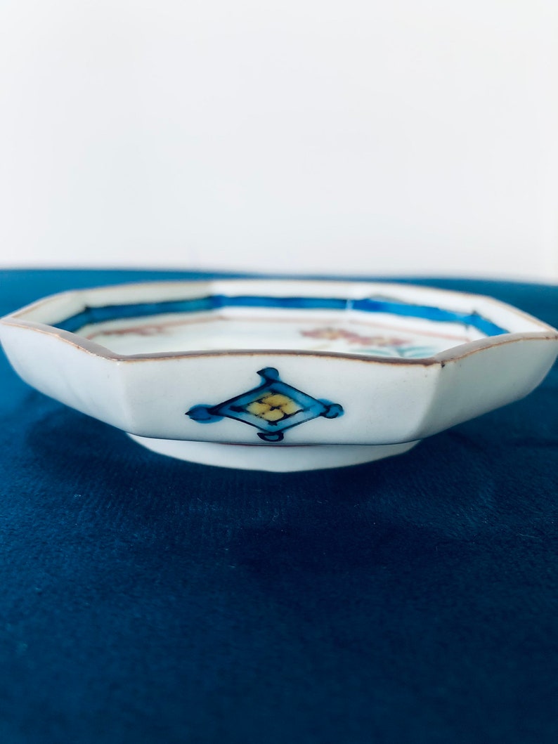 Rare Antique Japanese Signed Fuku Mark Ko Kutani Porcelain Trinket ...