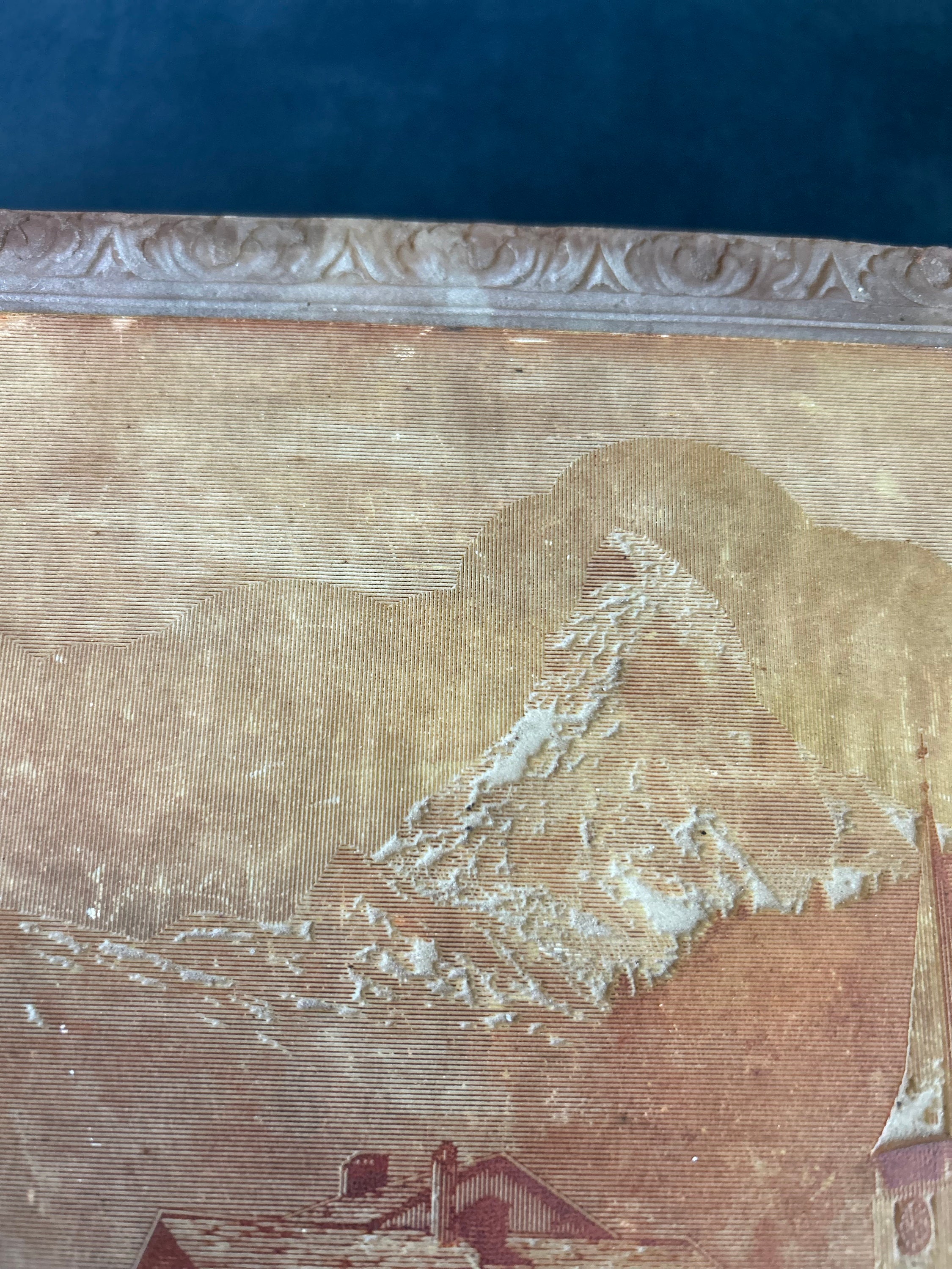 Large Vintage Incolay Stone Box With a Detailed Scenery of Zermatt and ...