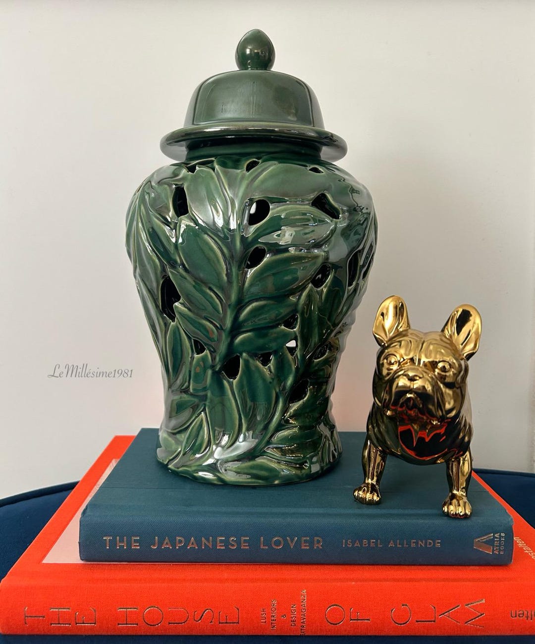 Vintage Emerald Green Ginger Jar - Etsy