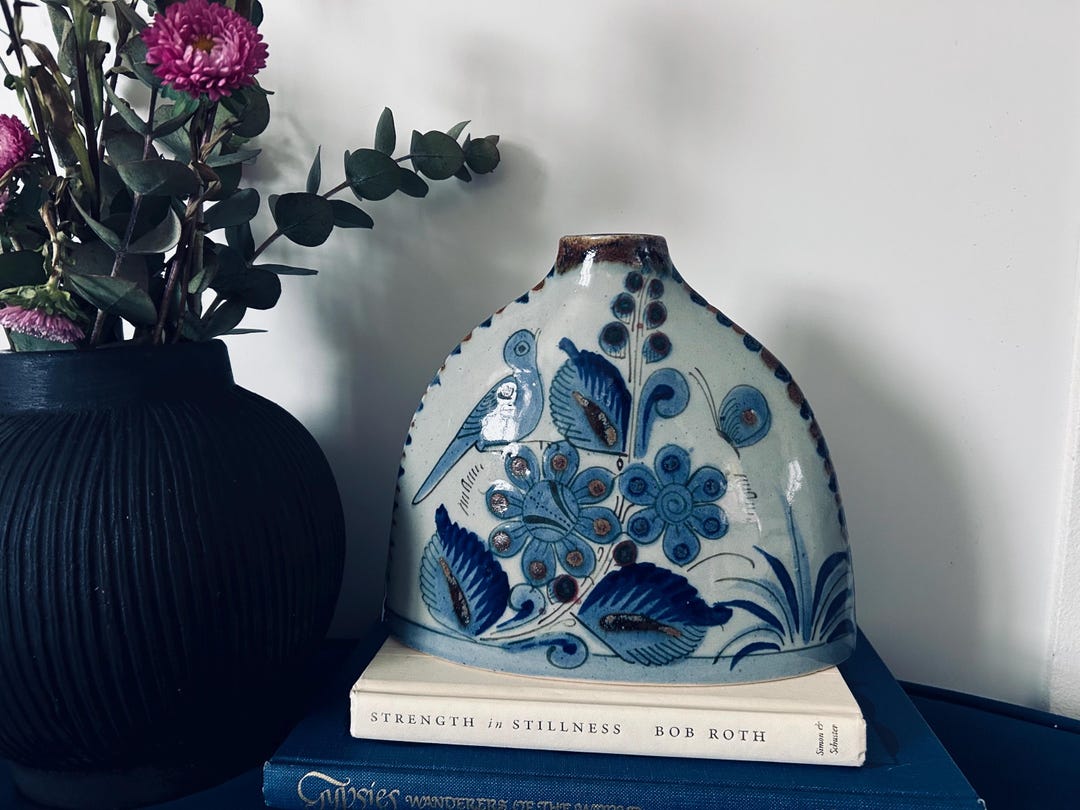 Vintage El Palomar Ken Edwards Pottery Shoulder Vase Mexican - Etsy