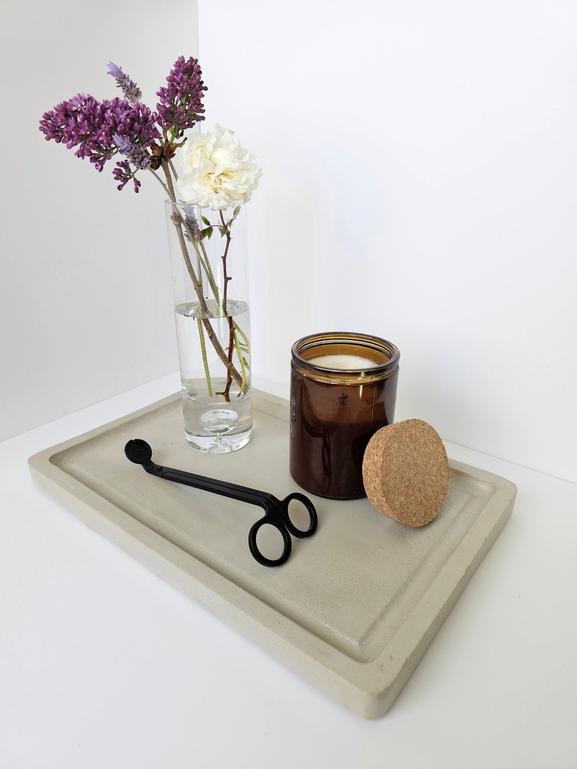 Concrete Tray | Cement Valet Tray | Minimalist Catchall Tray - Etsy