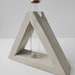 Concrete Plant Propagation | Triangle Concrete Vase | Cement ...