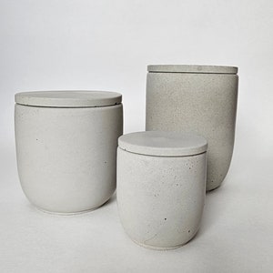 Concrete Match Jar With Strike Pad Lid AND Matches - Etsy