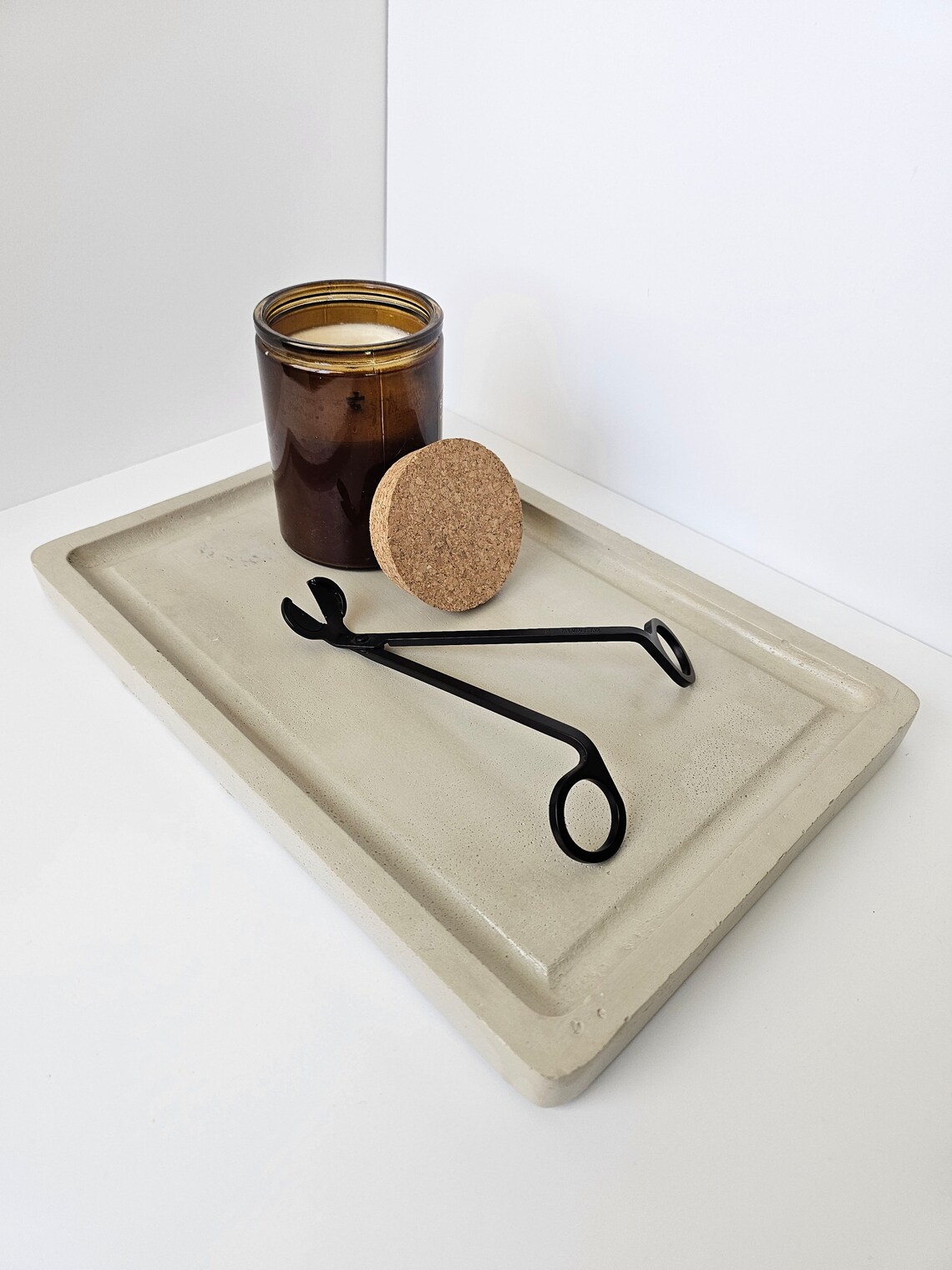Concrete Tray | Cement Valet Tray | Minimalist Catchall Tray - Etsy