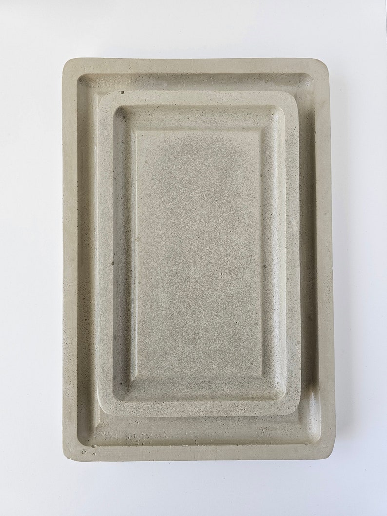 Concrete Tray | Cement Valet Tray | Minimalist Catchall Tray - Etsy