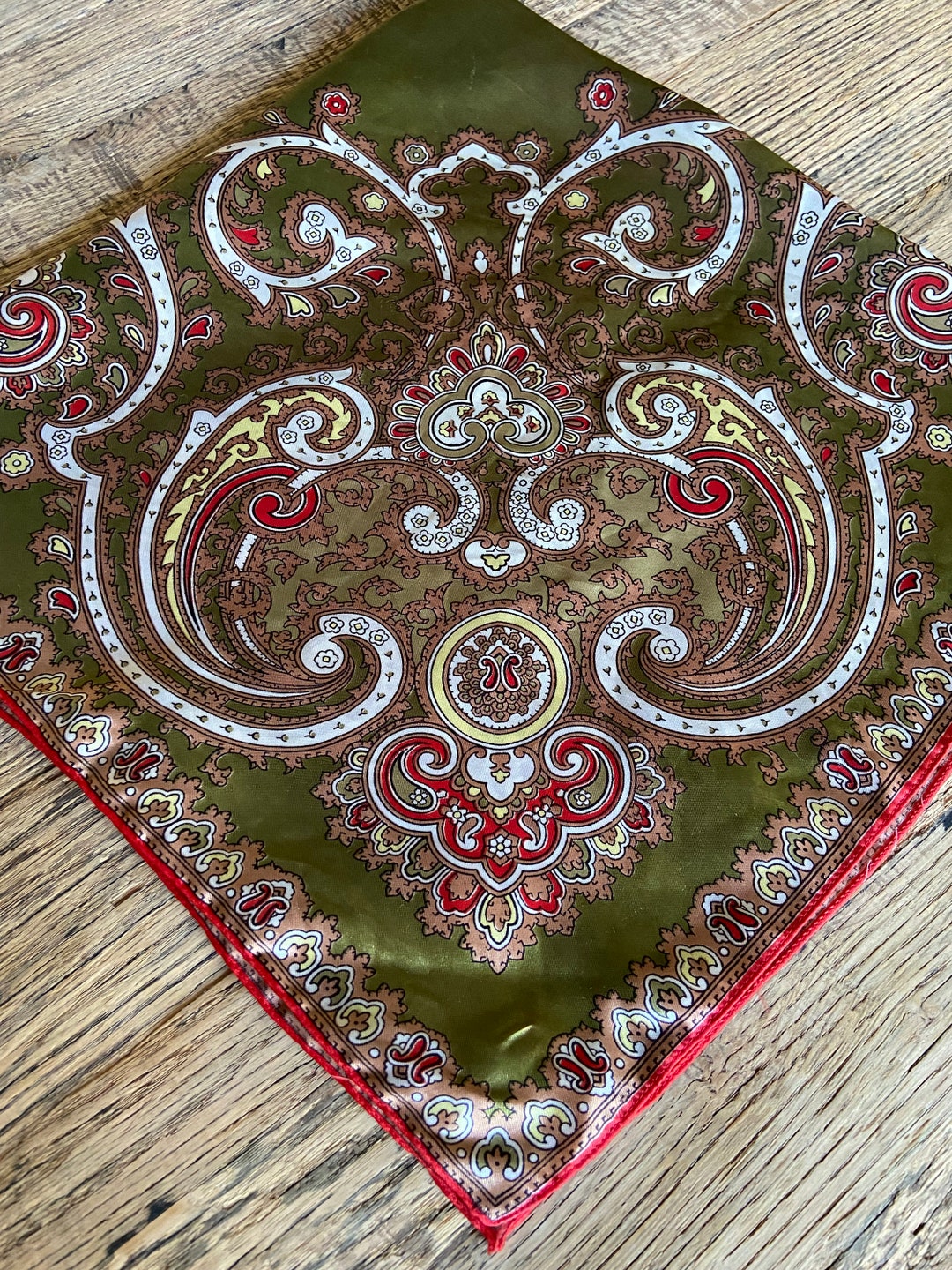 Vintage Scarf/ Vintage Neckscarf/ Vintage St Michaels Scarf/ - Etsy