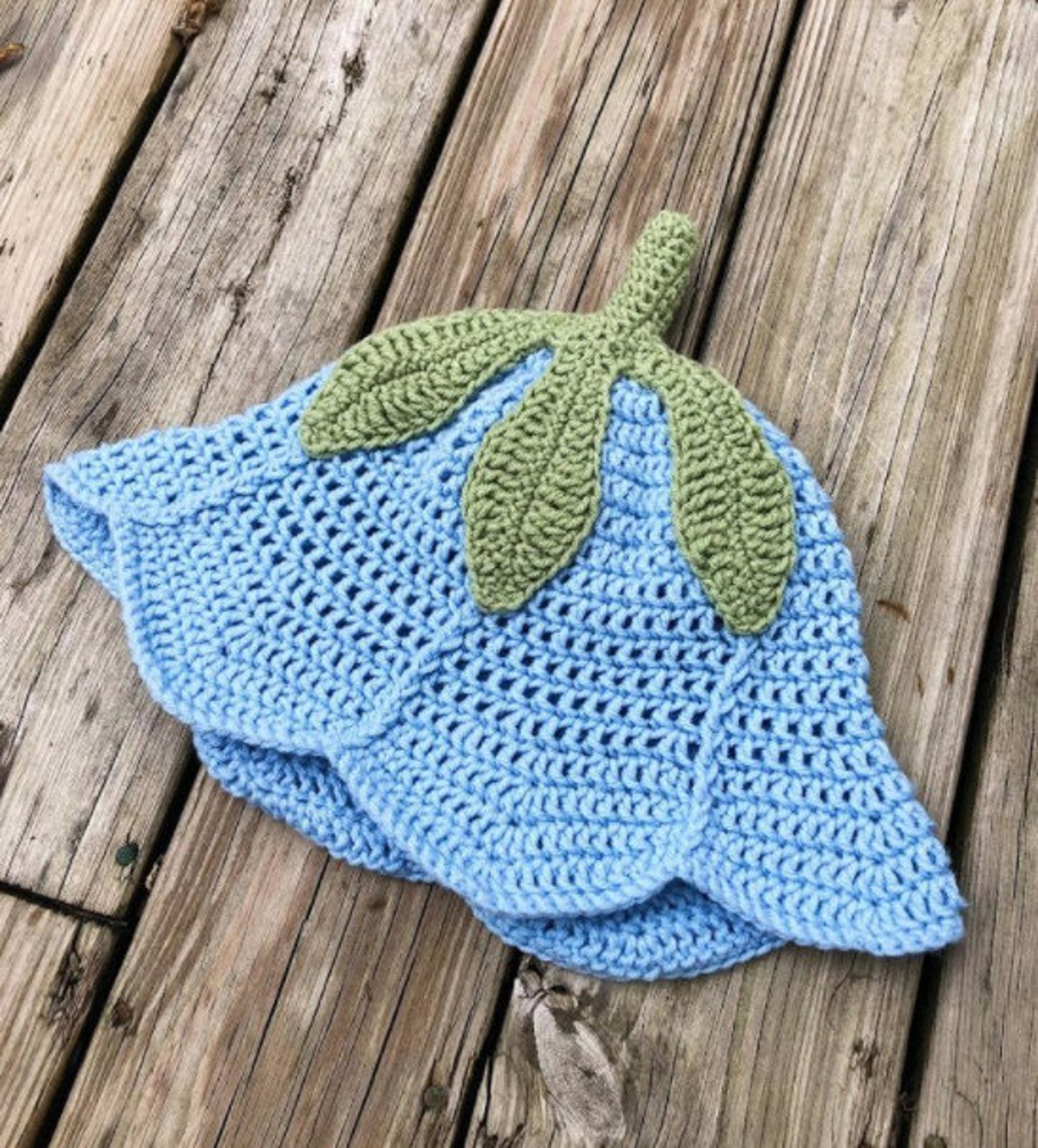 CROCHET PATTERN Crochet Tulip Hat Flower Design | Etsy