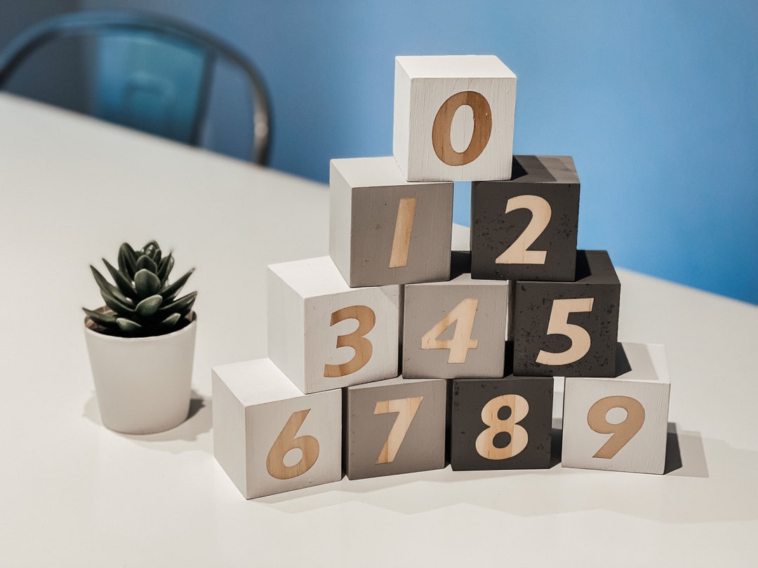 Wooden Counting Blocks - Etsy