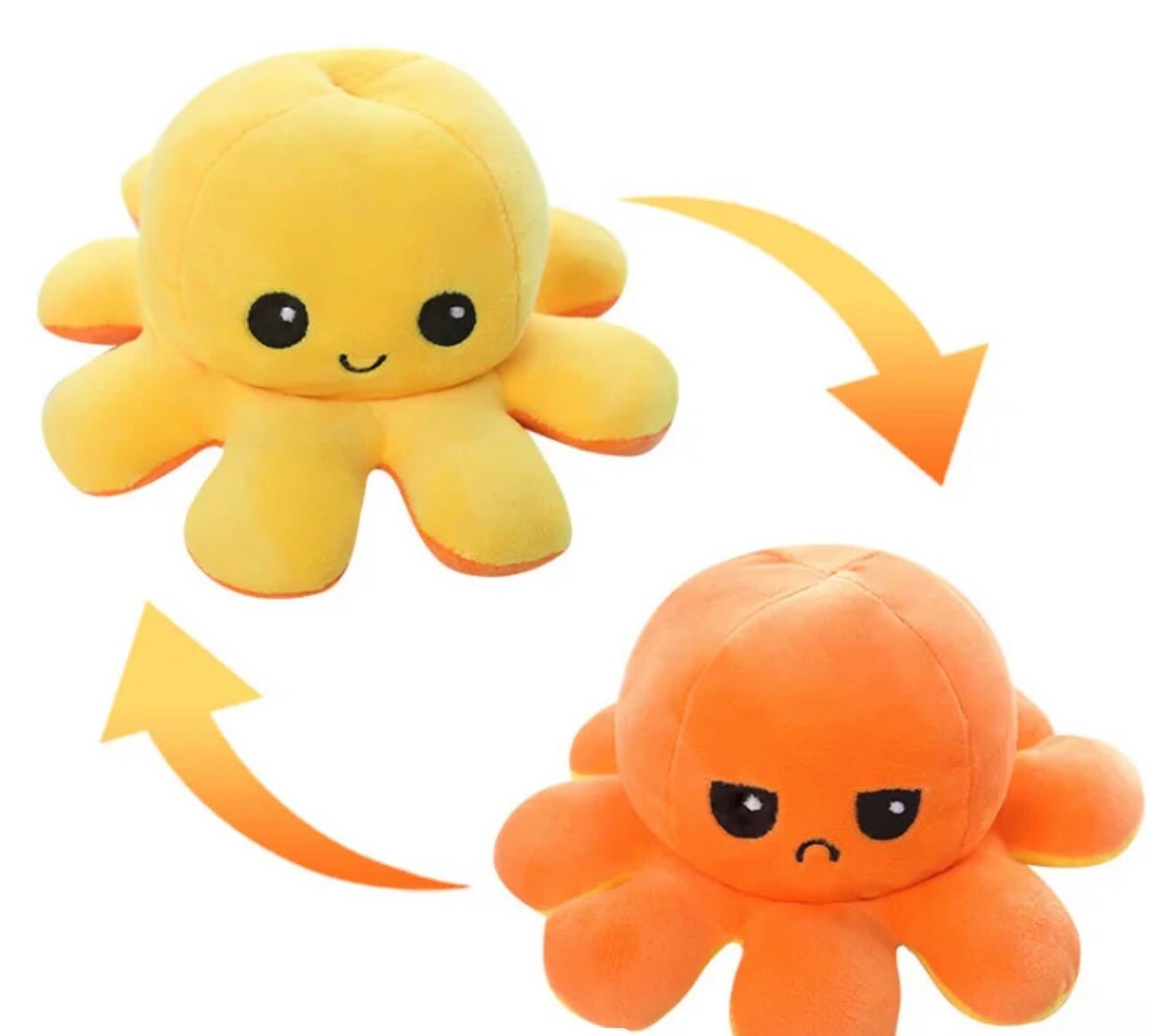 Reversible Octopus Plushie, Cute Mood Plushie, Viral Tiktok Trend ...