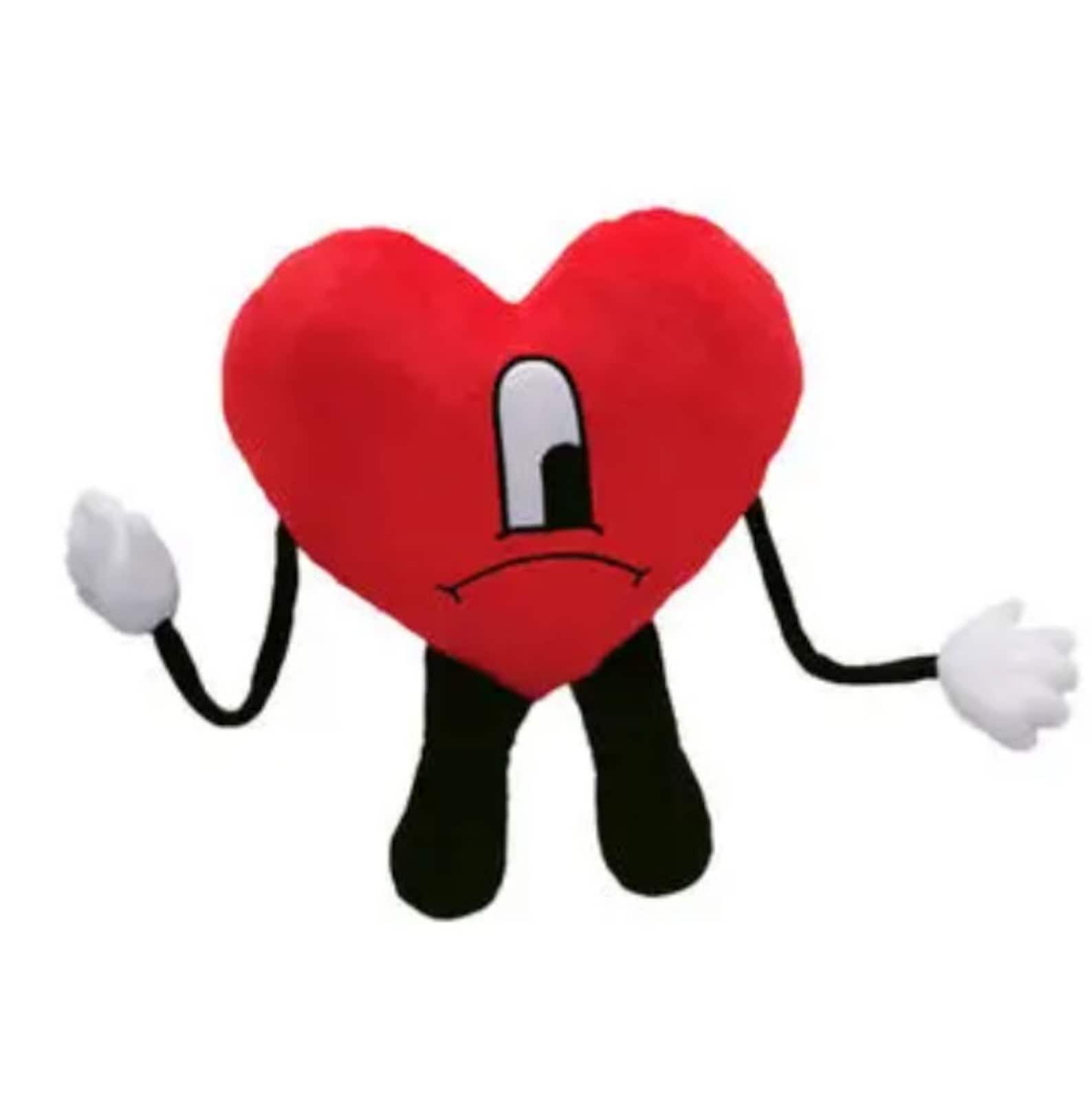 Un Verano Sin Ti Plush Heart, Bad Bunny Plushie, Stuffed Heart Pillow ...