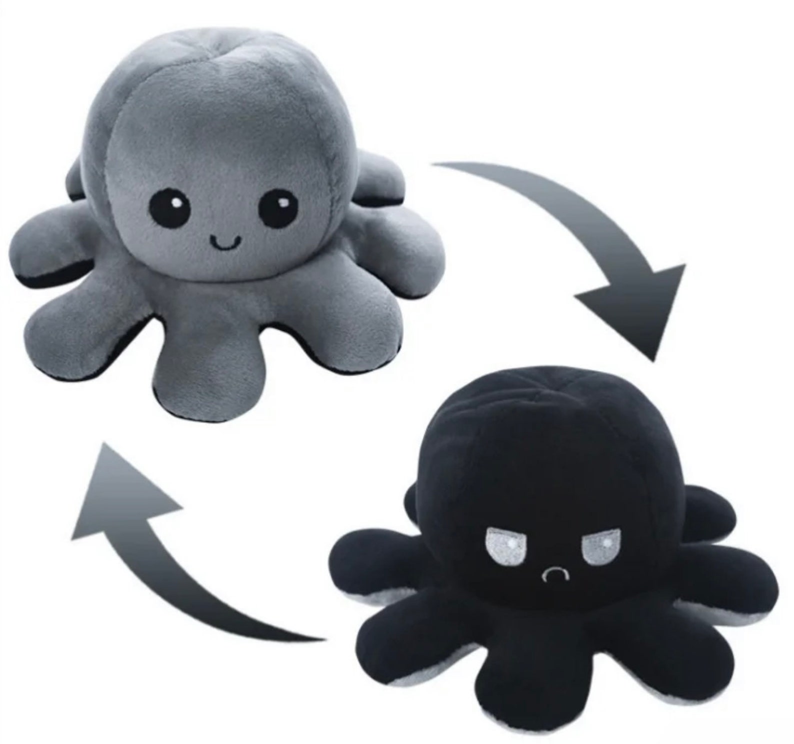 Reversible Octopus Plushie, Cute Mood Plushie, Viral Tiktok Trend ...