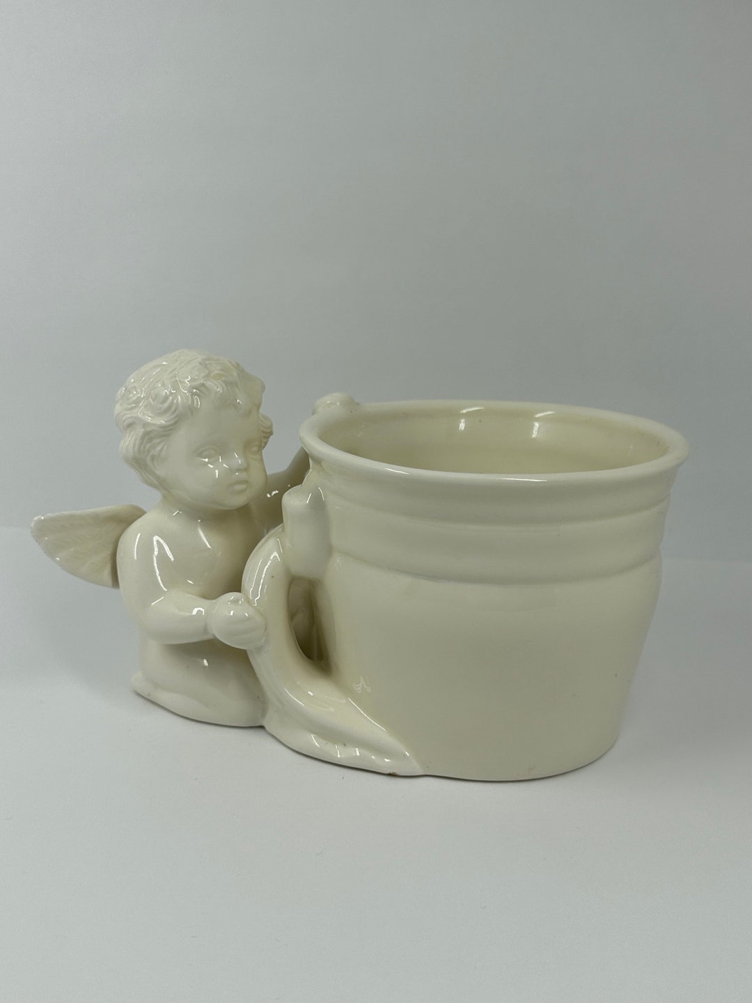 Vintage Ceramic Cherub Indoor Planter, Made in China. - Etsy