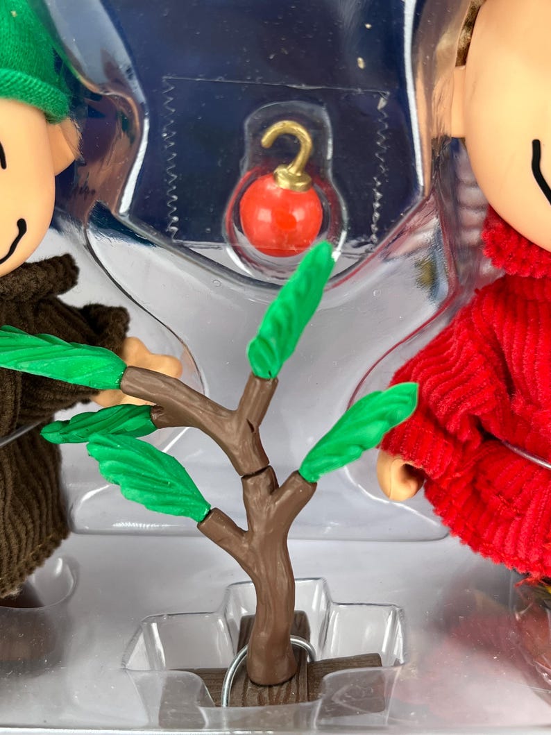 Vintage Peanuts charlie Brown and Linus at the Christmas Tree Lot ...