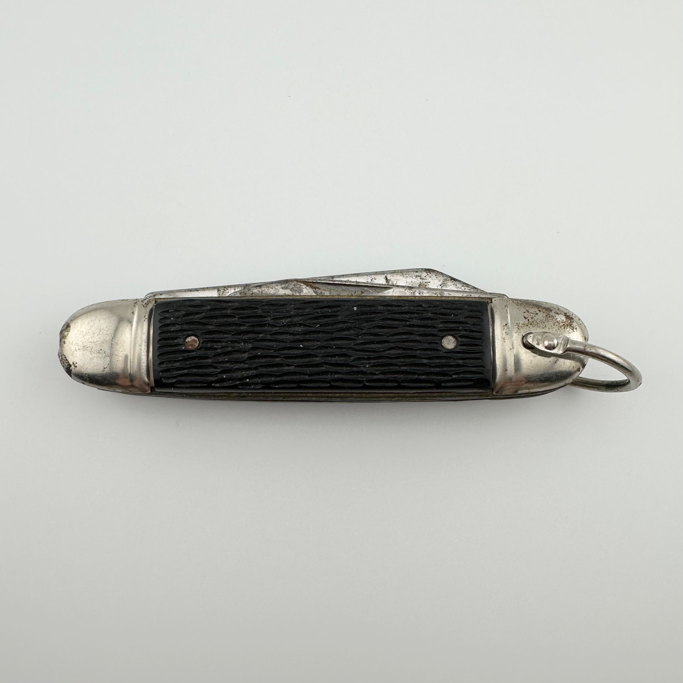 Vintage Black and Silver Pocket Knife, Camper, STAG Ireland. - Etsy