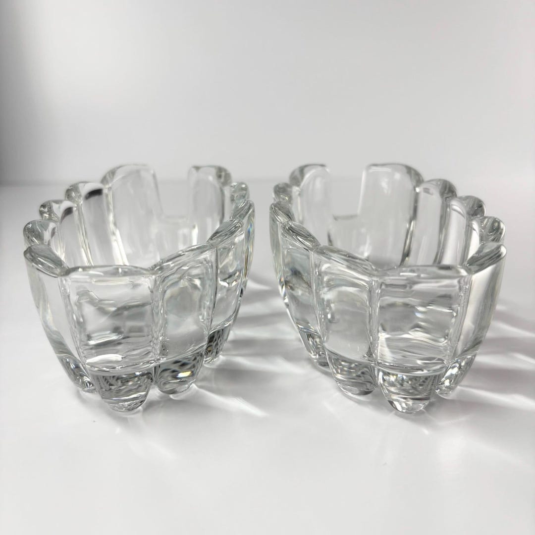 Vintage Crystal Utensil Holder Made by Princess House Set of 2 - Etsy