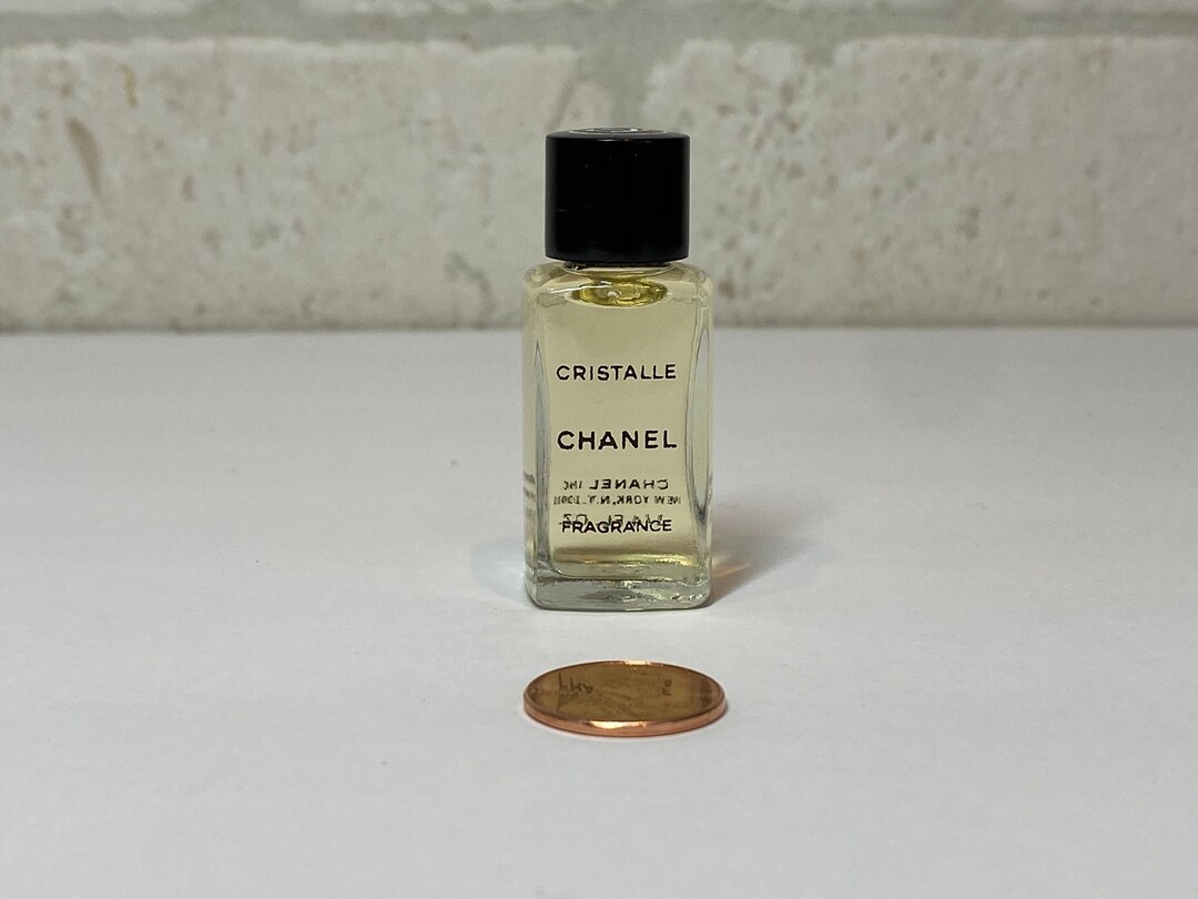Vintage Mini Chanel Perfume Bottle, Clear Glass, Cristalle Fragrance - Etsy