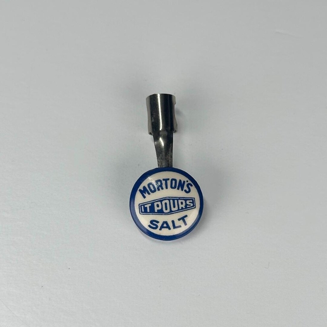 Vintage Morton's Salt Pen or Pencil Stopper That Says "it Pours" - Etsy