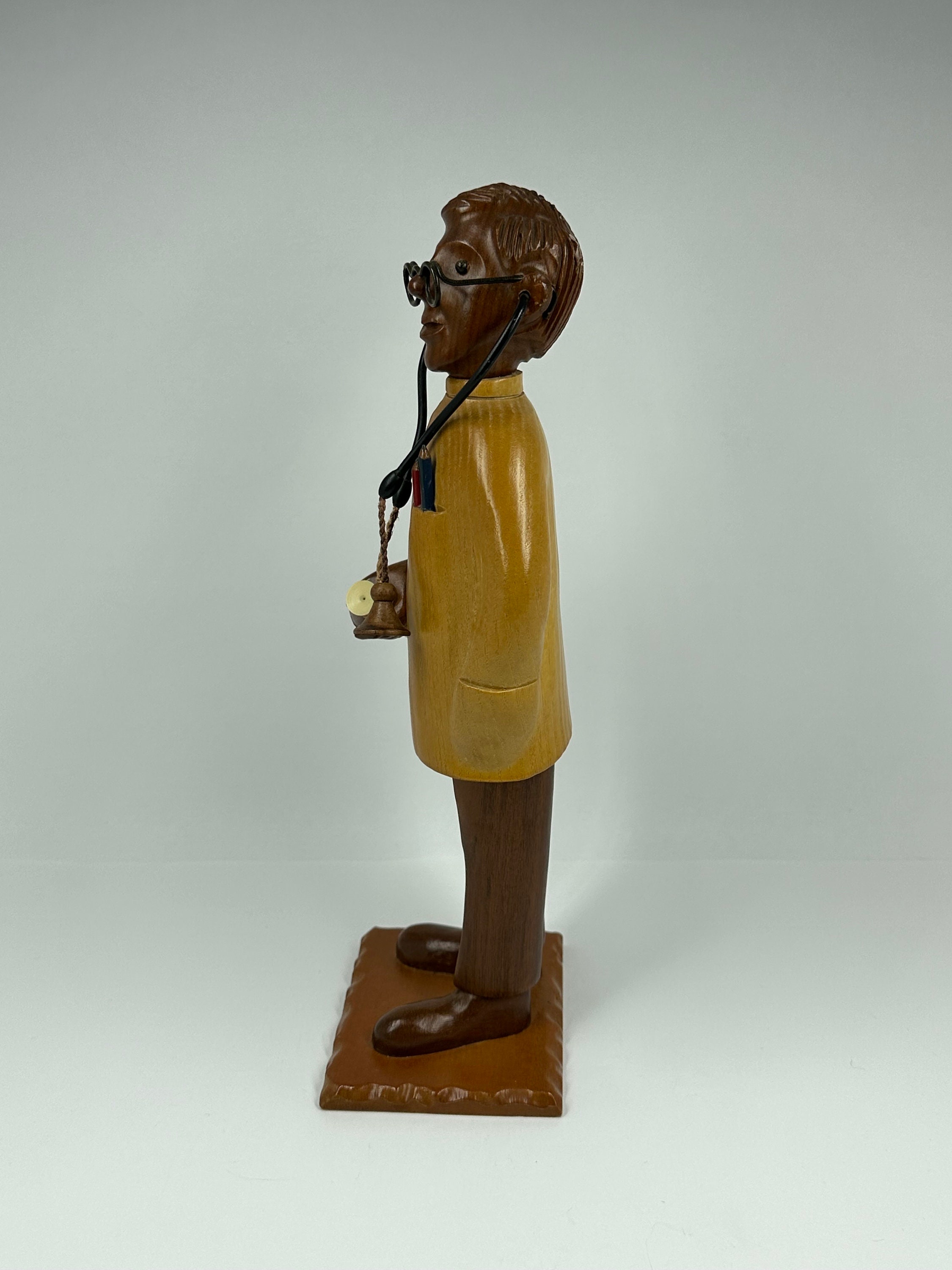 Vintage Hand Carved Wooden Doctor Figurine From Romer of Italy. - Etsy