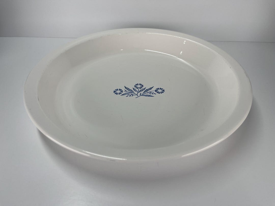 Vintage Pie Plate by Corning Ware in Blue Cornflower Design, 9 Inch P ...