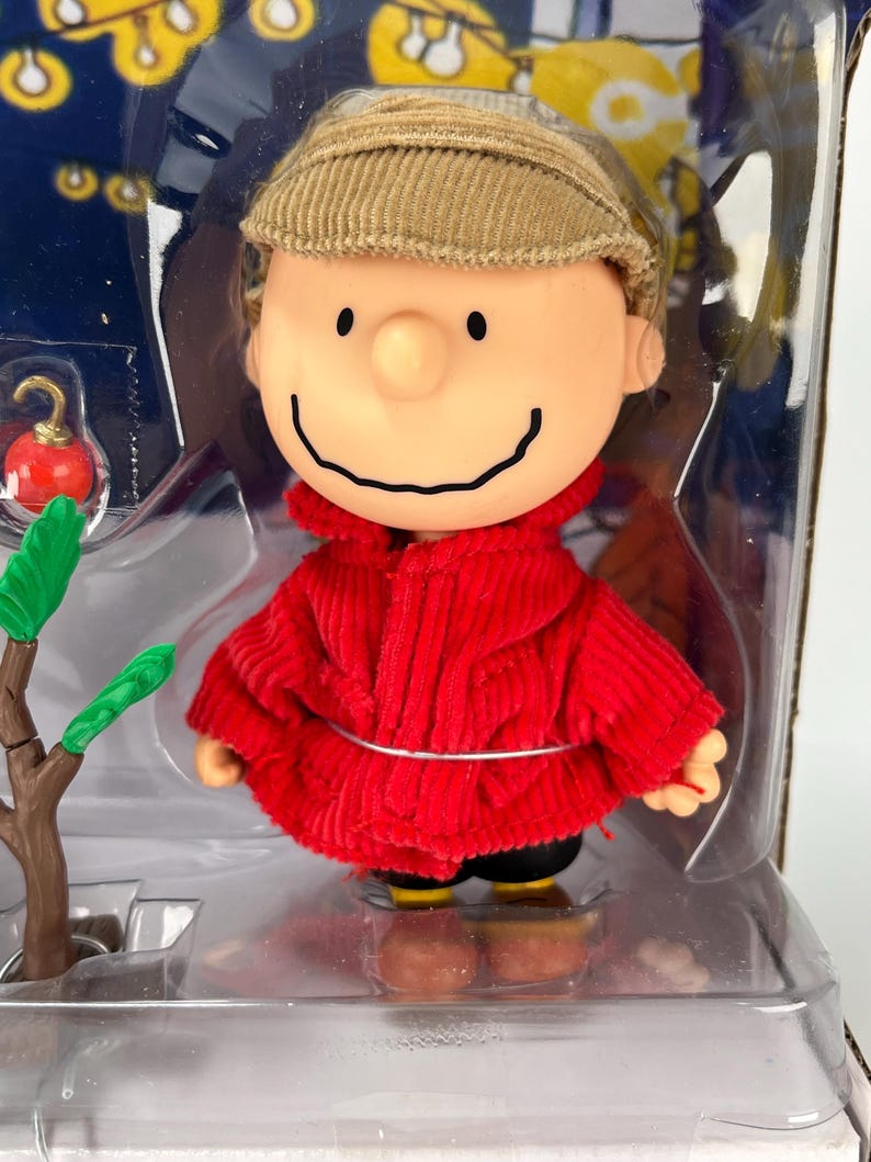 Vintage Peanuts charlie Brown and Linus at the Christmas Tree Lot ...