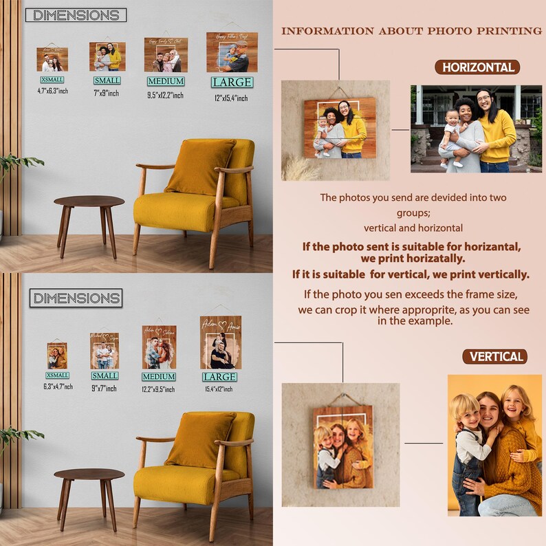 Personalized Wooden Photo Print, Custom Home Decor Gift - Etsy