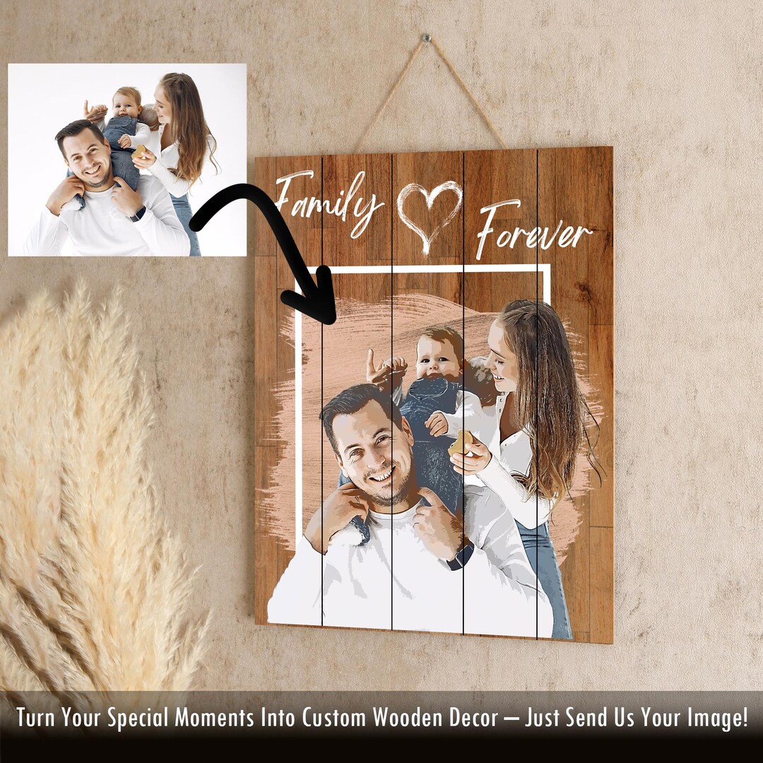 Personalized Wooden Photo Print, Custom Home Decor Gift - Etsy