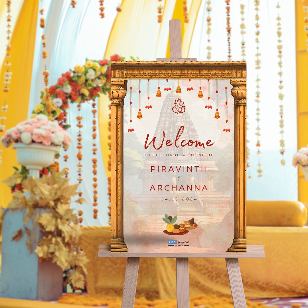 Tamil Wedding Welcome Sign | Wedding Decor | Printed | Delivered - Etsy UK