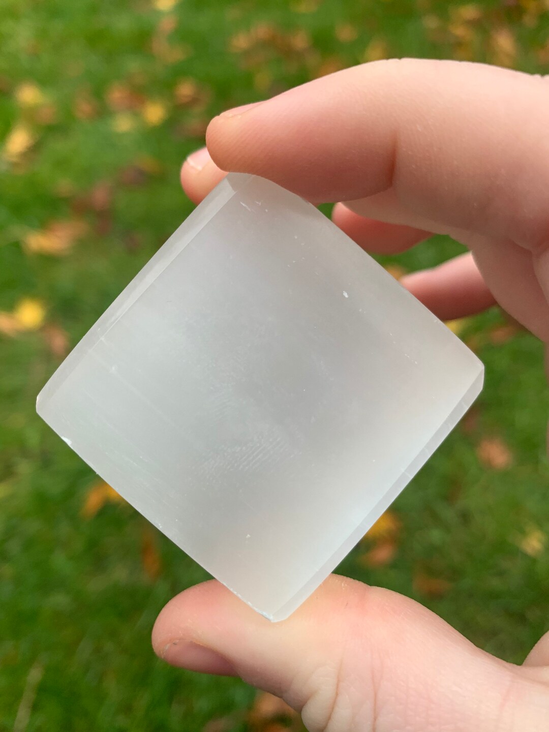 Large Satin Spar / Selenite Cube - Etsy