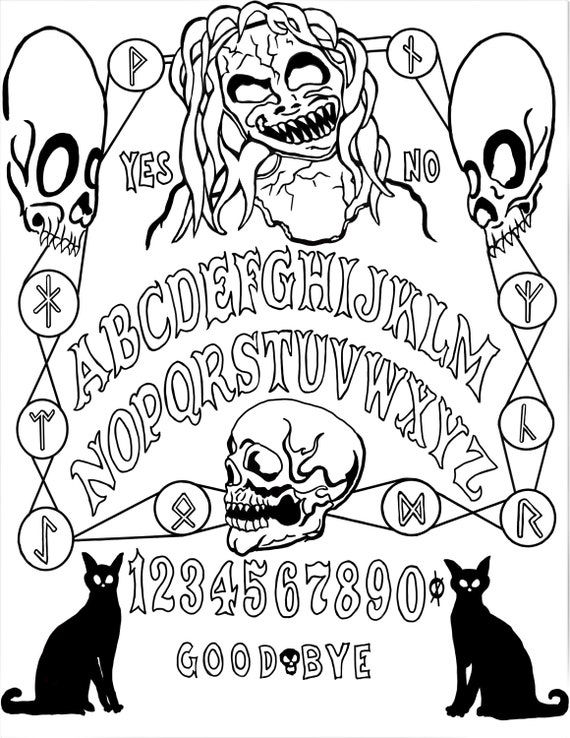 Paranormal Coloring Book Page's | Etsy