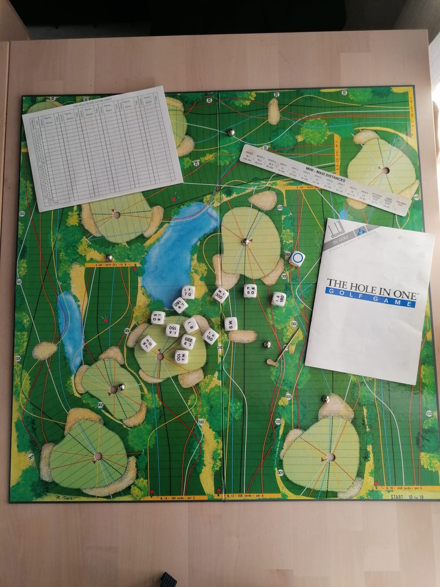 Dunhill the Hole in One Golf Board Game, 1987 Vintage Board Game - Etsy